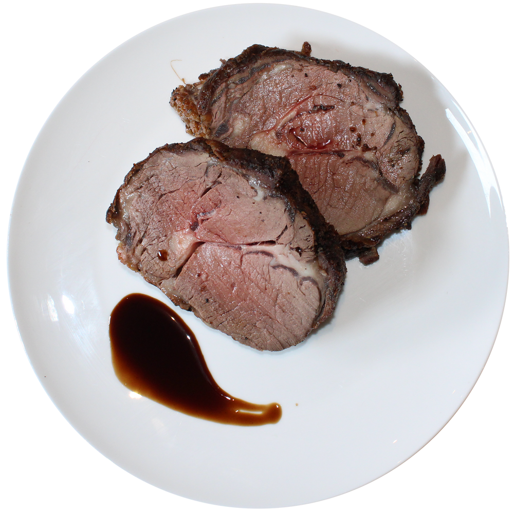 Roast Rib Of Beef With Red Wine Sauce